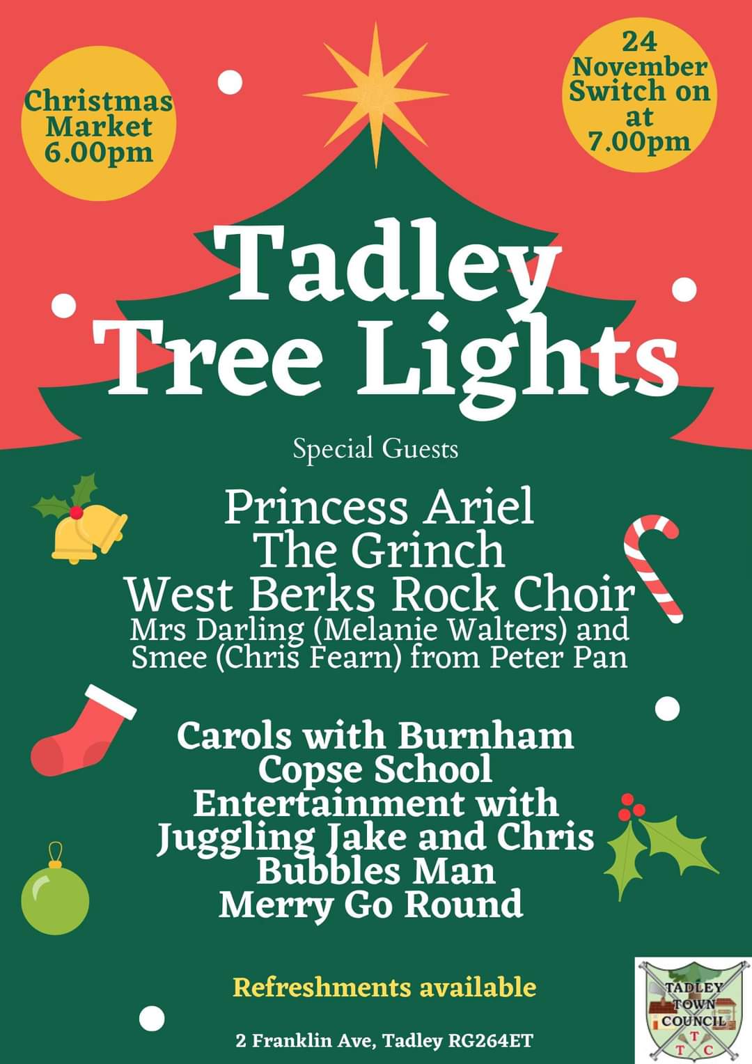 TADLEY TOWN LIGHTS – BUBBLES MAN